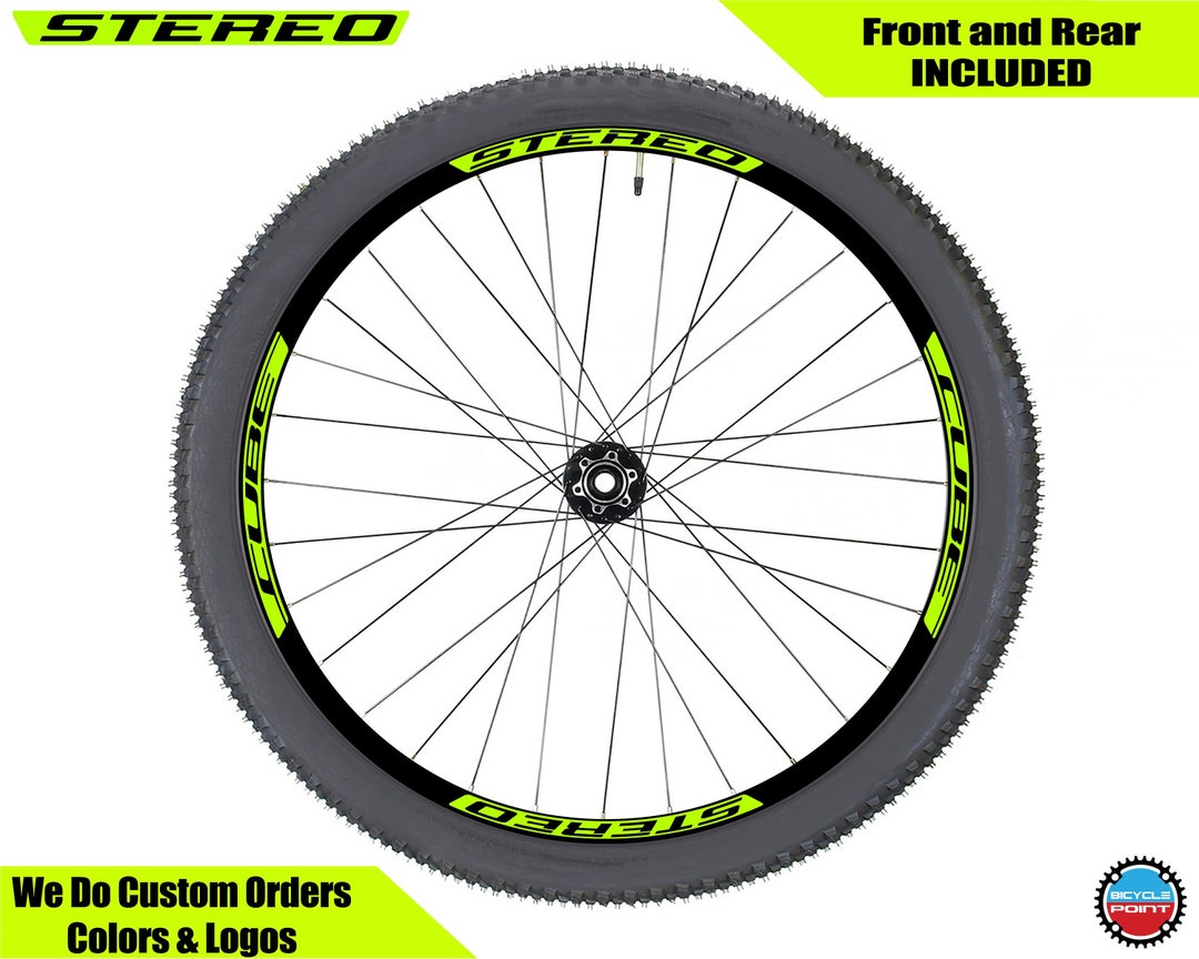 CUBE STEREO Bicycle Rim Decals Set, Sticker Pack for Two Wheels ...