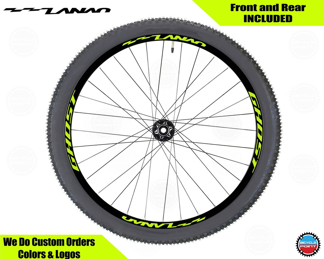 GHOST LANAO Bicycle Rim Decals Set, Sticker Pack for Two Wheels ...