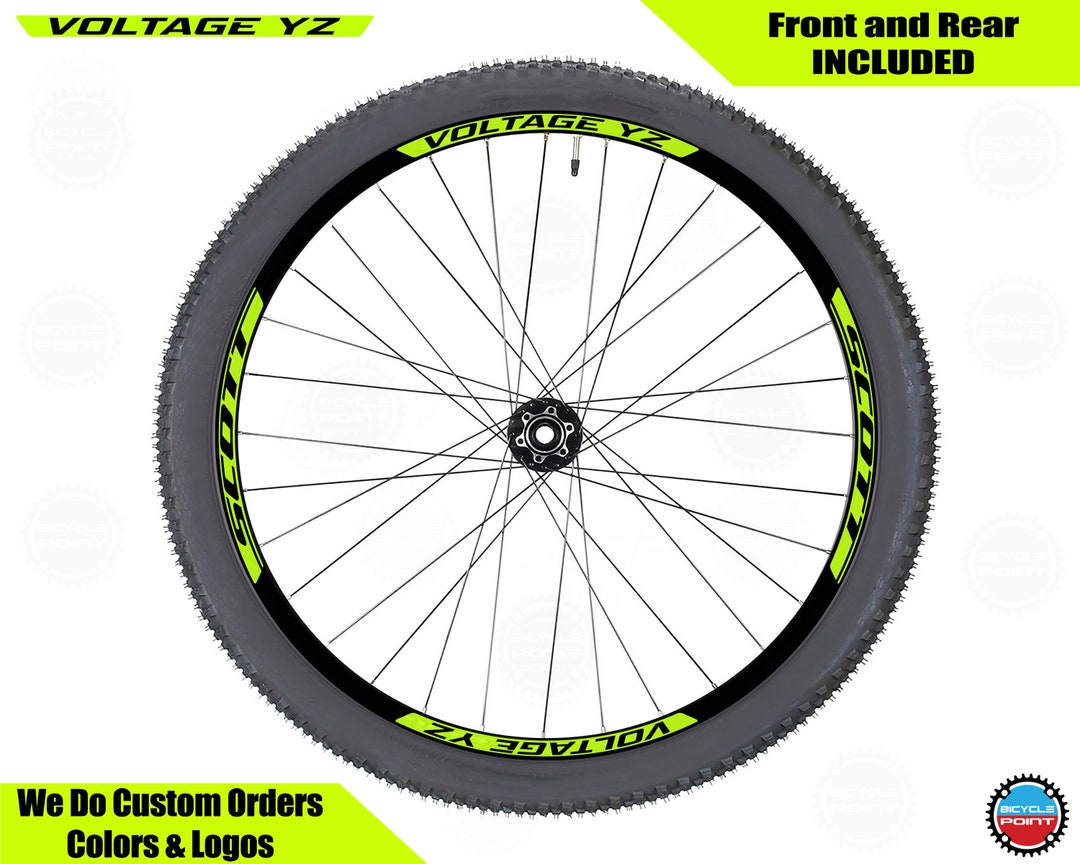 SCOTT VOLTAGE YZ Bicycle Rim Decals Set, Sticker Pack for Two Wheels ...