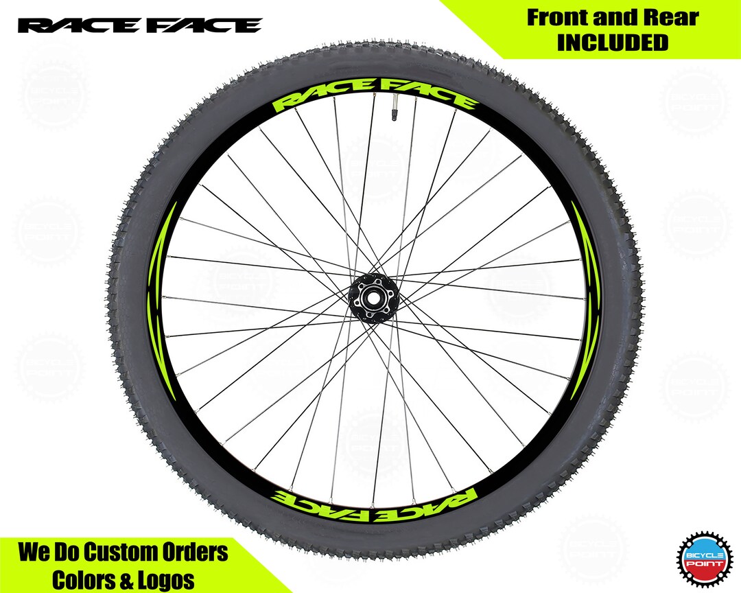 RACE FACE Bicycle Rim Decals Set, Sticker Pack for Two Wheels ...