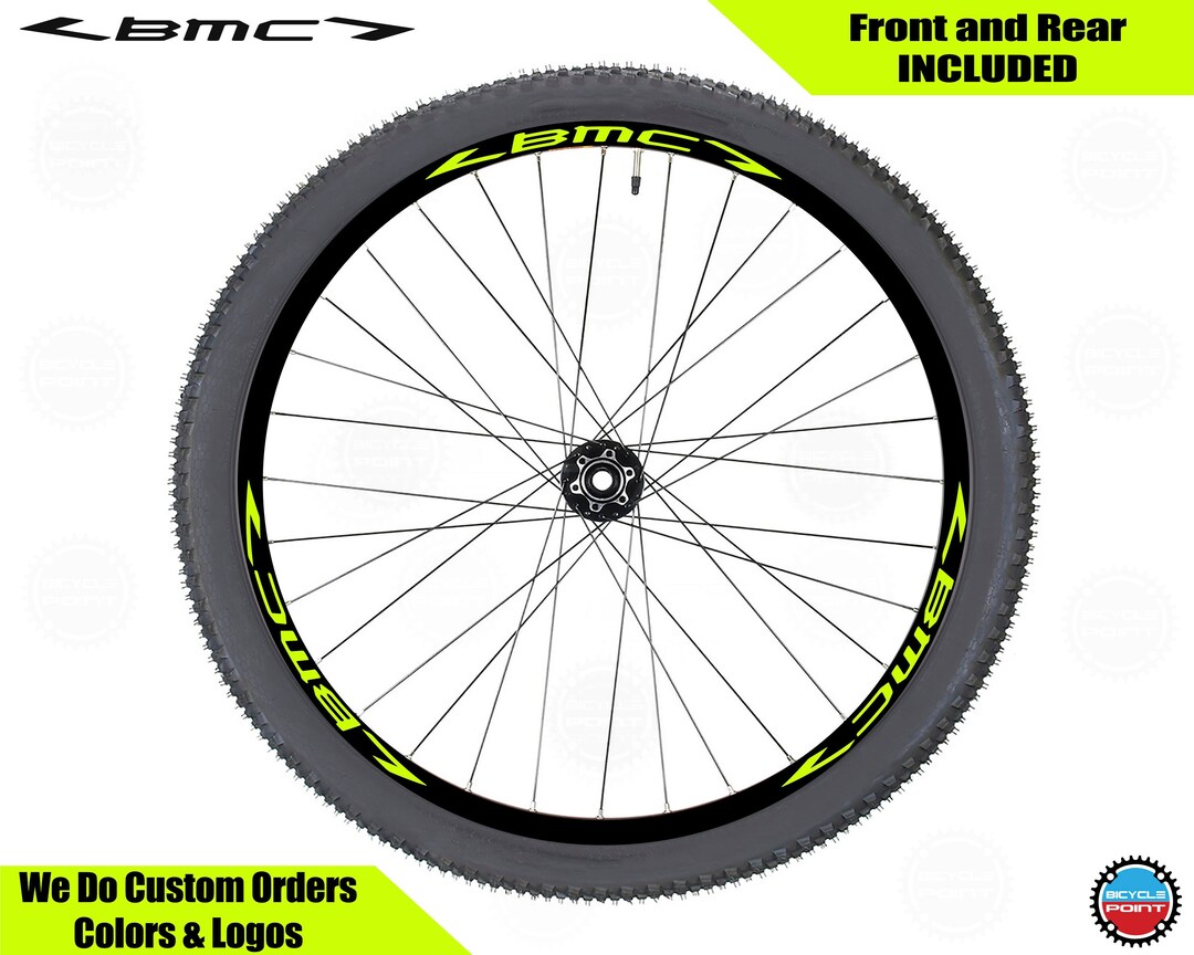 BMC ALPEN Bicycle Rim Decals Set, Sticker Pack for Two Wheels ...