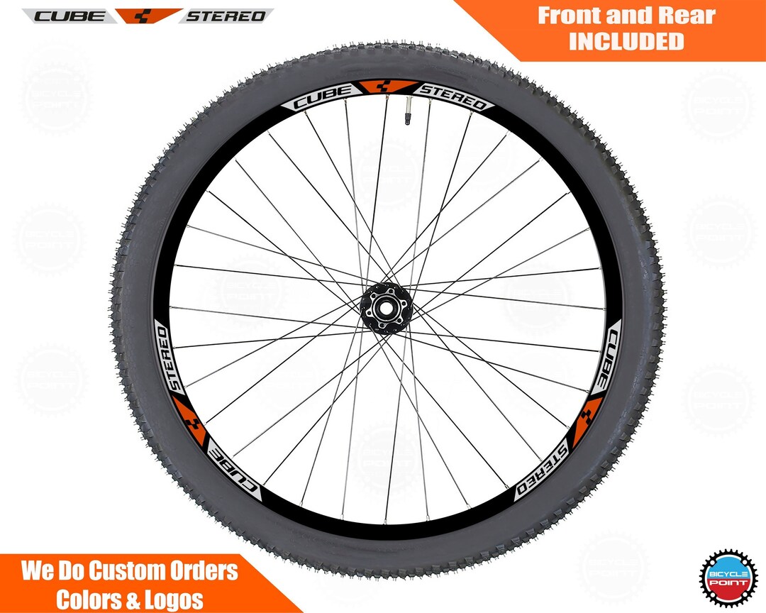 CUBE STEREO Bicycle Rim Decals Set, Sticker Pack for Two Wheels ...