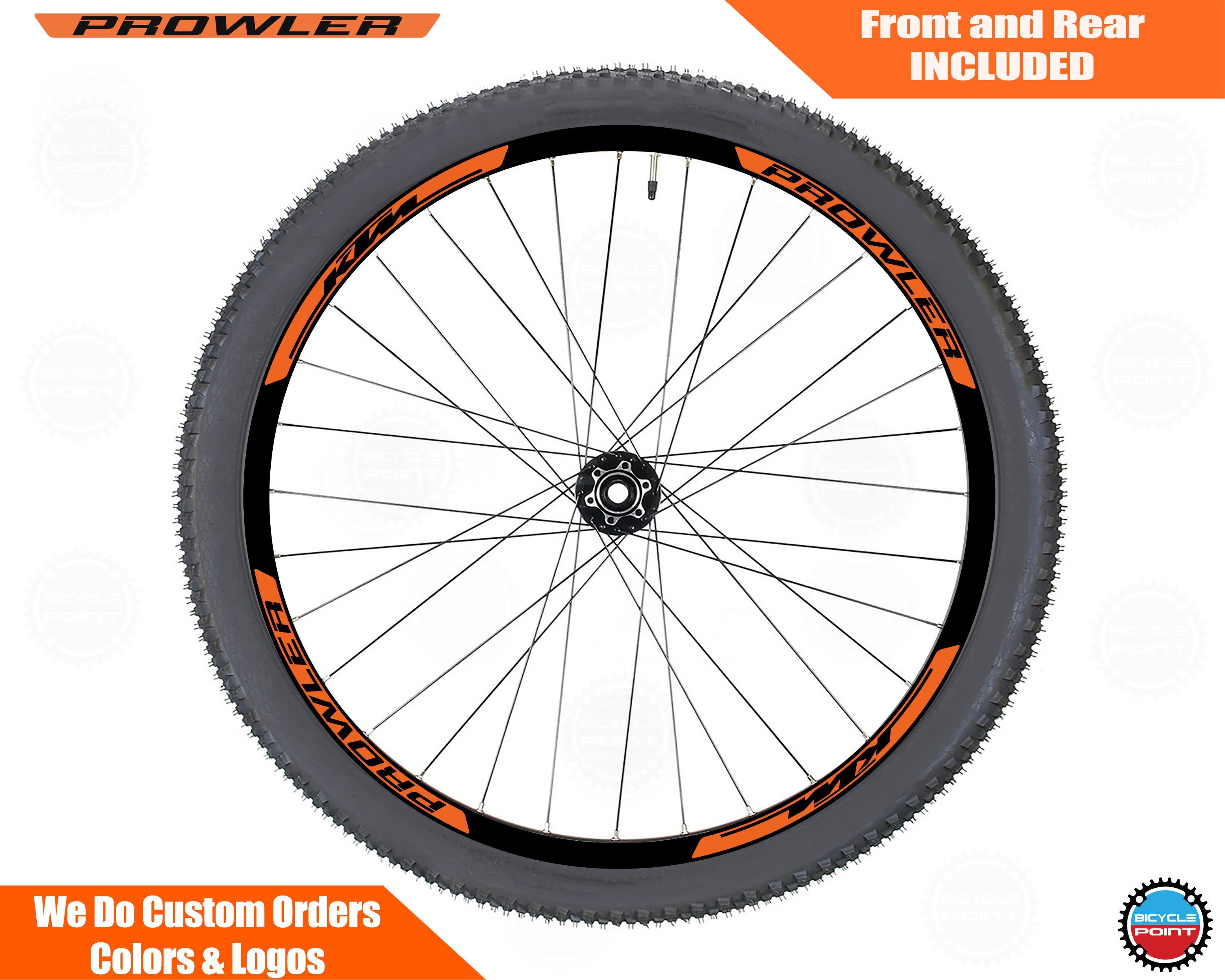 КТМ PROWLER Bicycle Rim Decals Set, Sticker Pack for Two Wheels ...