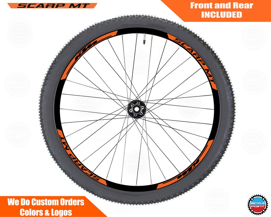 КТМ SCARP MT Bicycle Rim Decals Set, Sticker Pack for Two Wheels ...