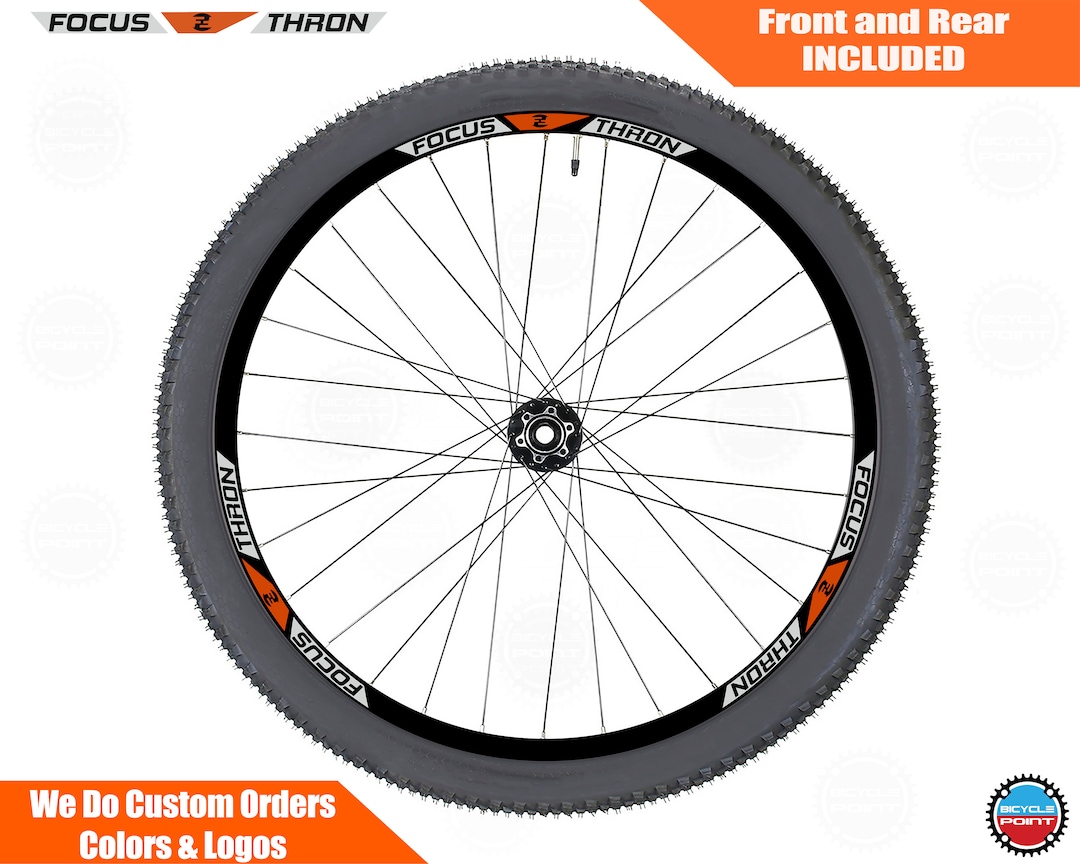 FOCUS THRON Bicycle Rim Decals Set, Sticker Pack for Two Wheels ...