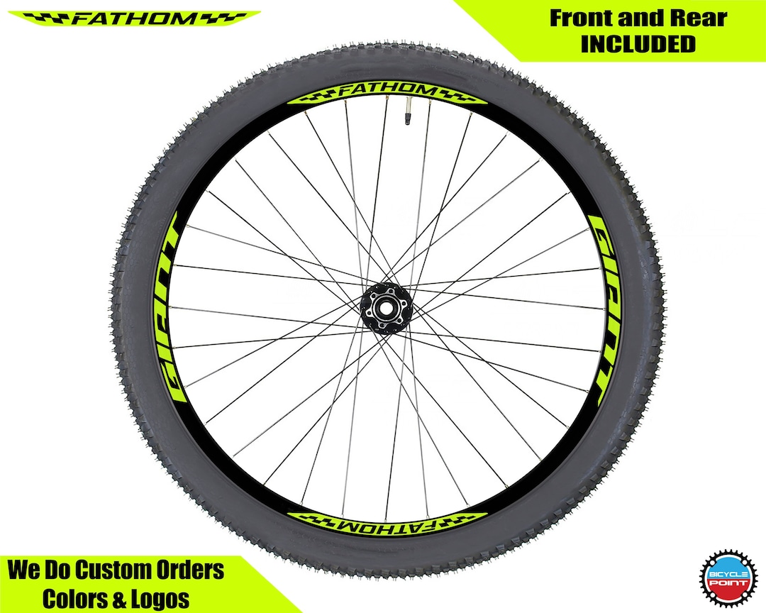 GIANT FATHOM Bicycle Rim Decals Set, Sticker Pack for Two Wheels ...