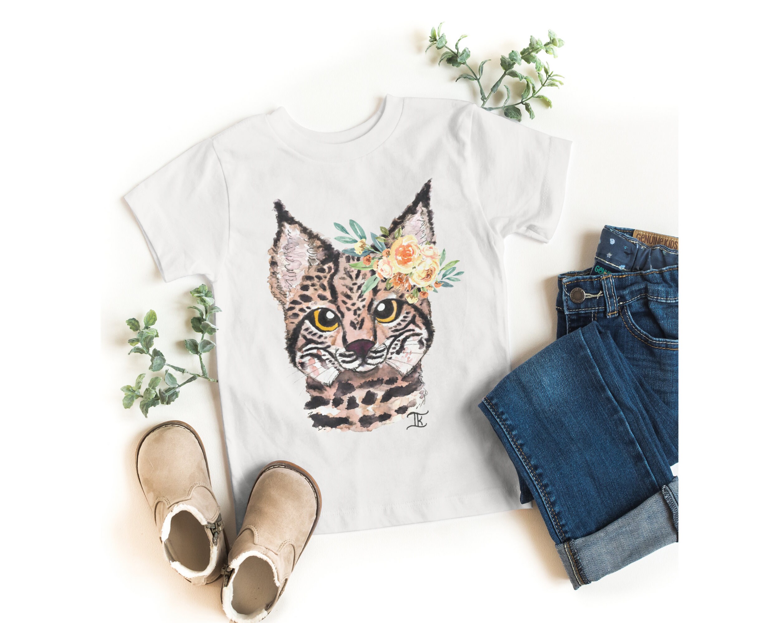 Watercolor Wild Cat Clipart PNG Cat Printable Watercolor Lynx - Etsy