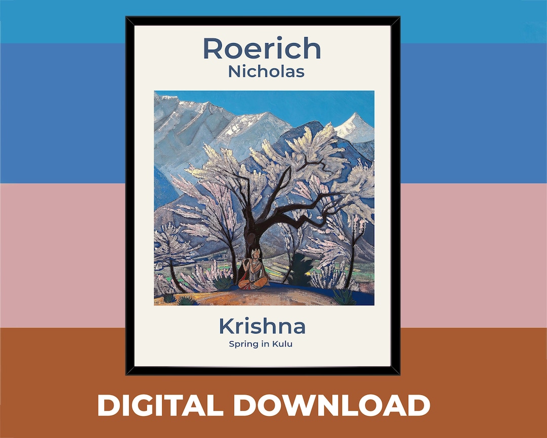 Krishna Instant Download, Spring in Kulu, Nicholas Roerich, Wall Art ...
