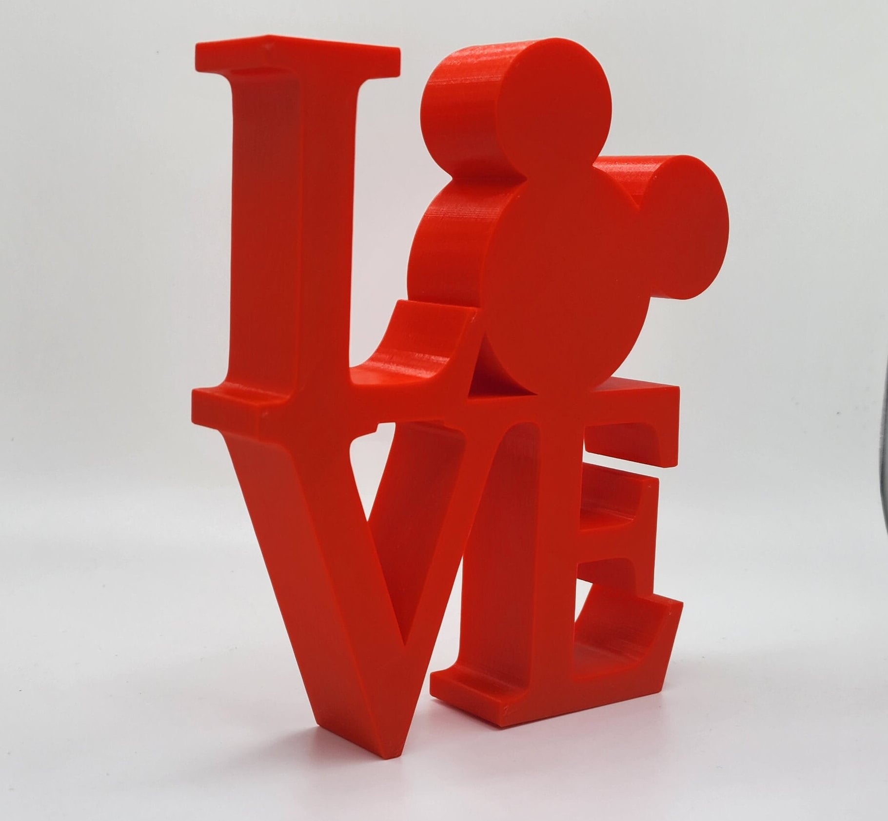 3D Printed Mickey Mouse Love Sign | Disney Home Decor - Etsy