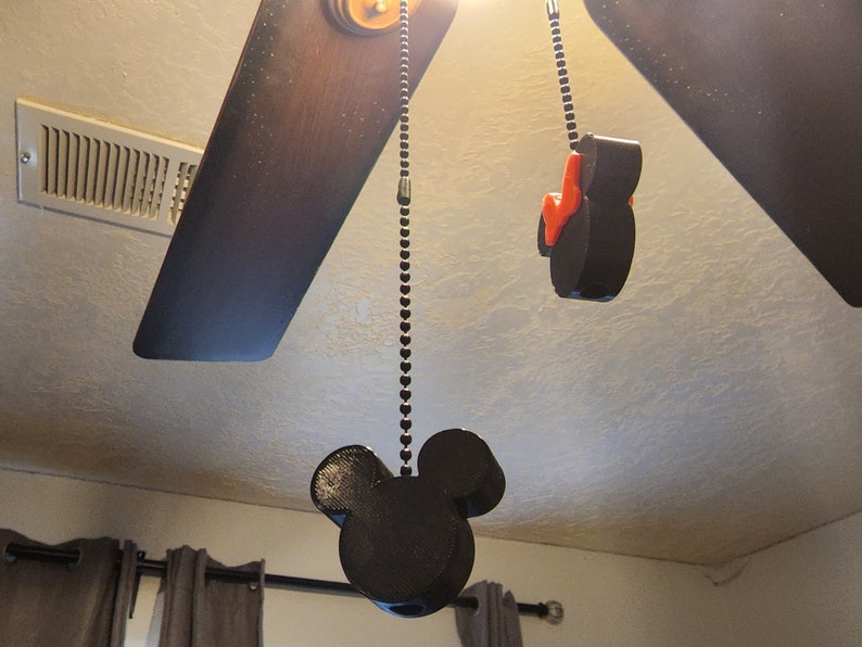 Mickey Mouse Ceiling Fan Pull Disney Bedroom Disney Home - Etsy