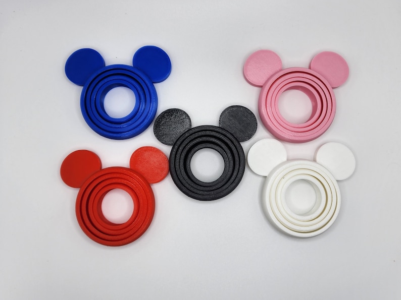 Mickey Mouse Fidget Gyro | Tinker Toys | 3D Printed Gyro Spinner - Etsy