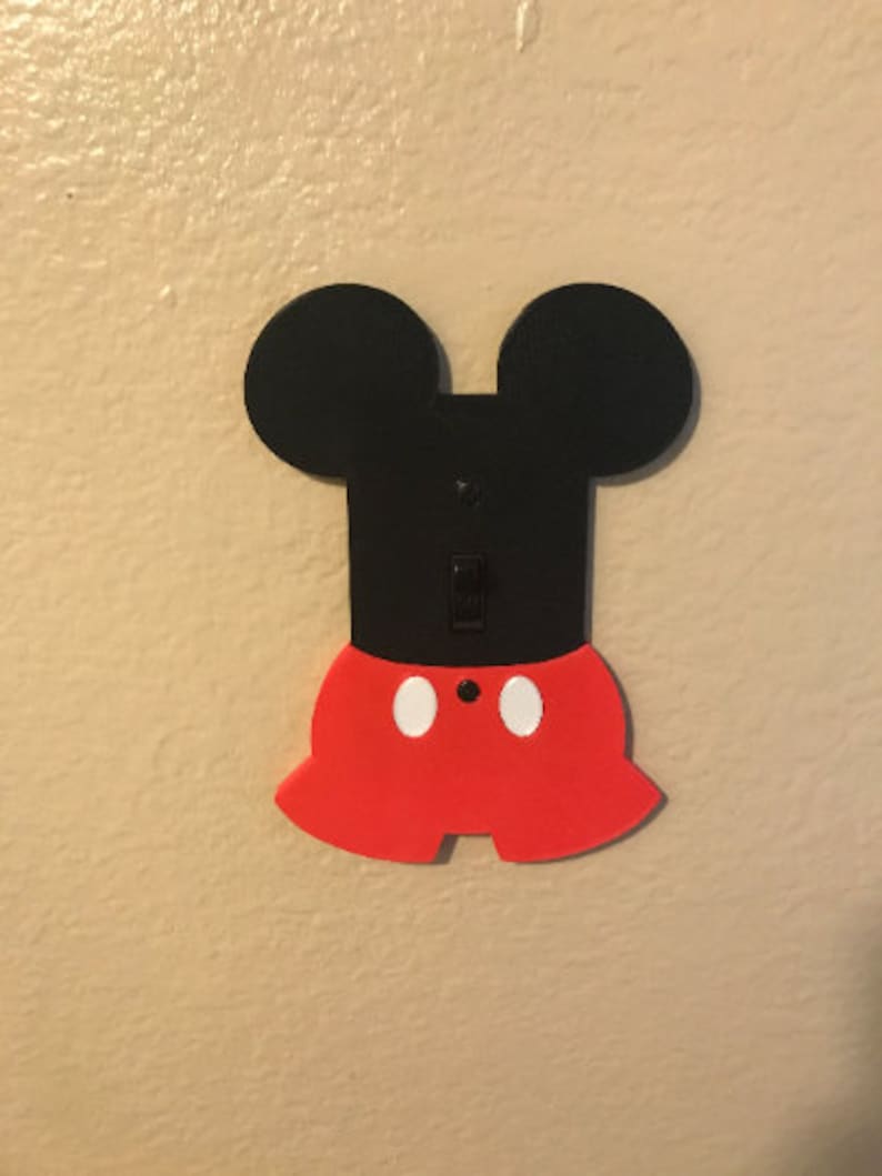 Mickey Mouse Light Switch Cover Disney Retro Mickey Mouse - Etsy