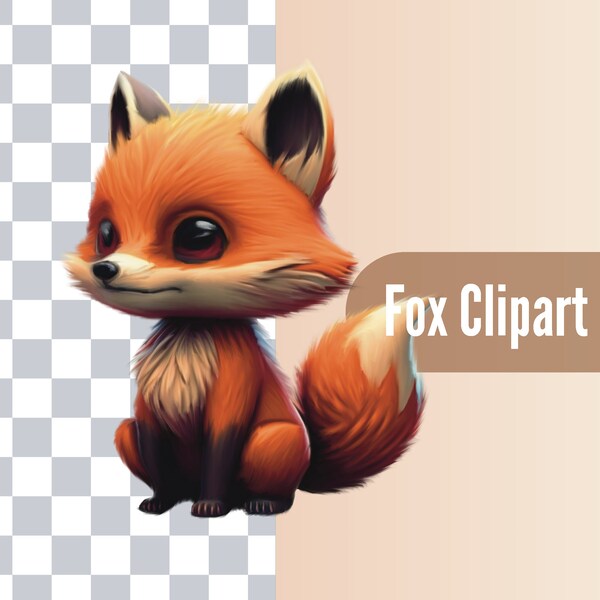 Fox Clipart - Etsy