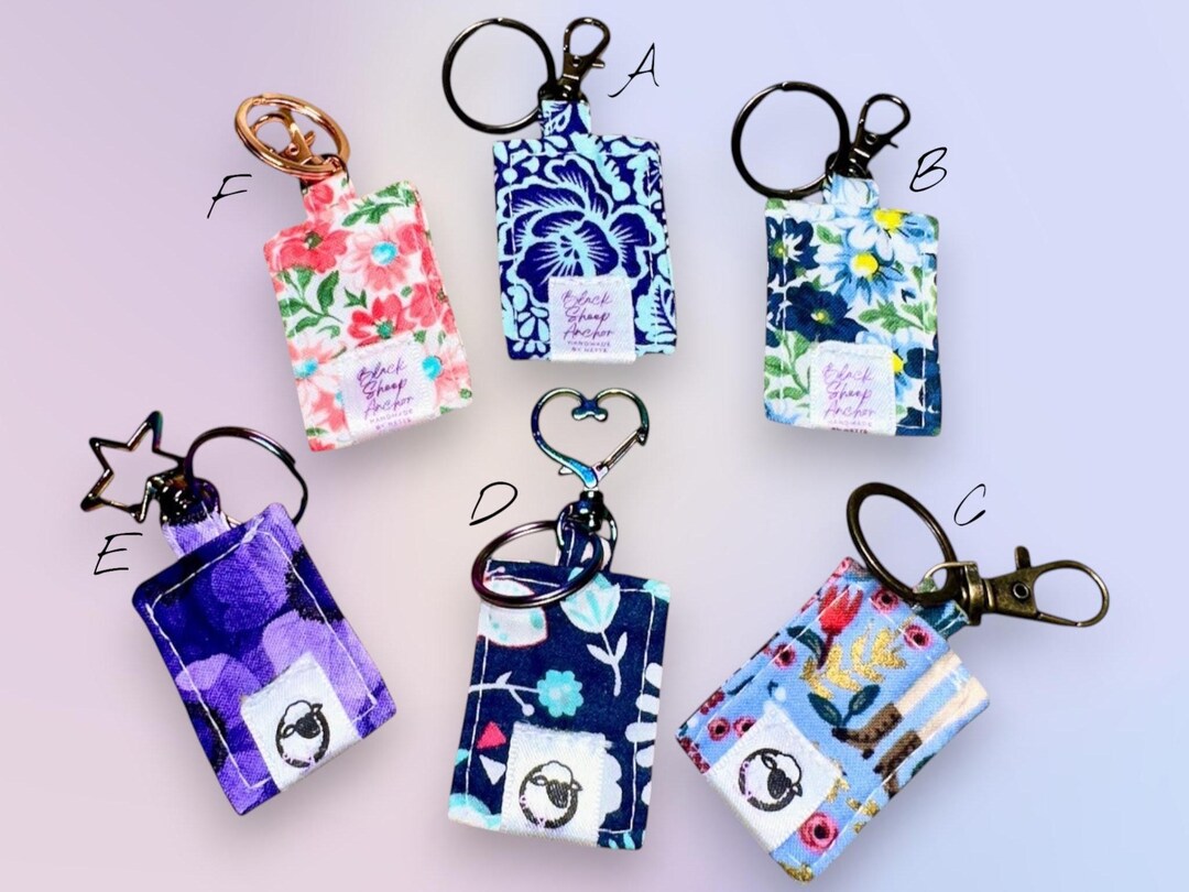 Handmade Scrappy Cotton Fabric Keychain - Etsy