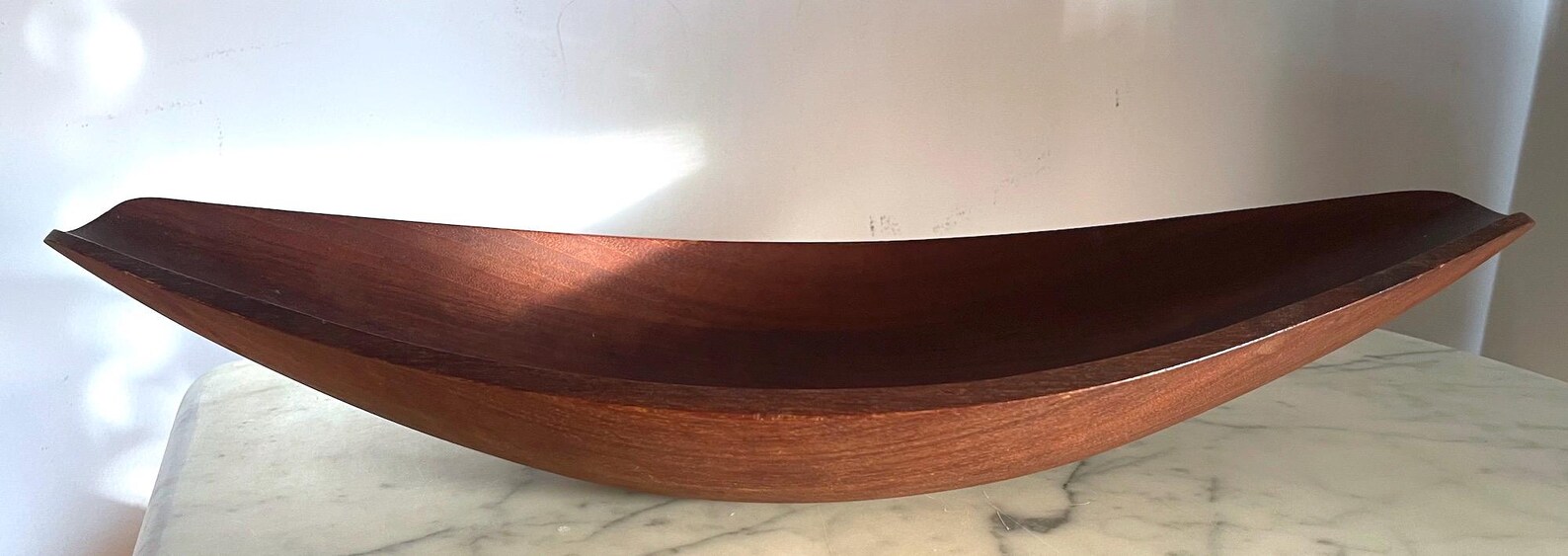 60's Large and Unusual Teak Canoe Bowl by Jens Quistgaard for Dansk ...