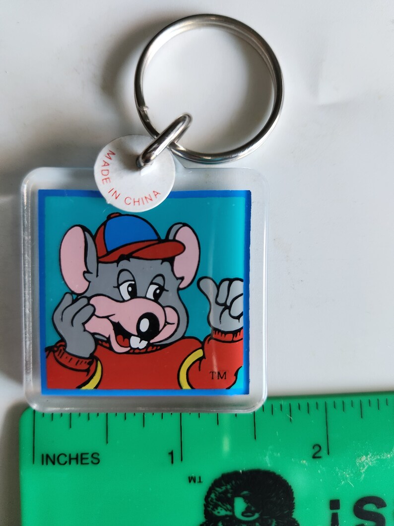 Vintage Chuck E Cheese's Key Chain - Etsy