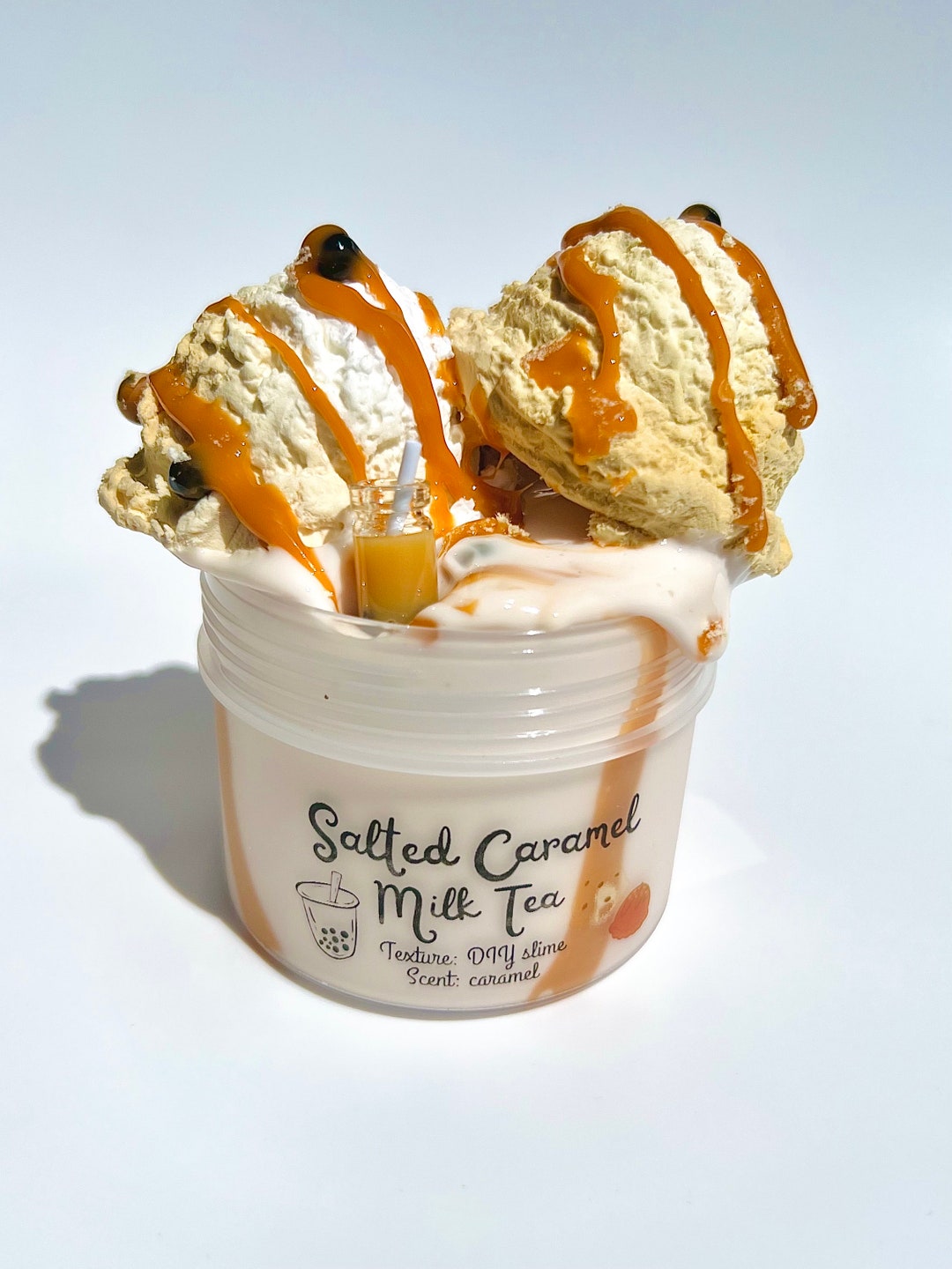 Salted Caramel Milk Tea - DIY Slime - Scented Slime - ASMR - Sensory ...