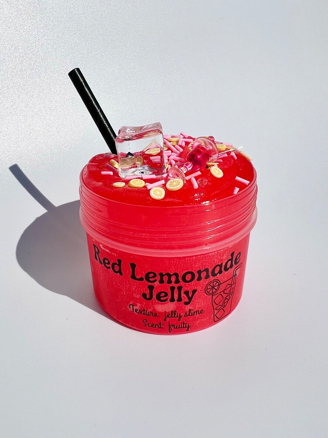 Red Lemonade Jelly Jelly Slime Scented Slime ASMR - Etsy
