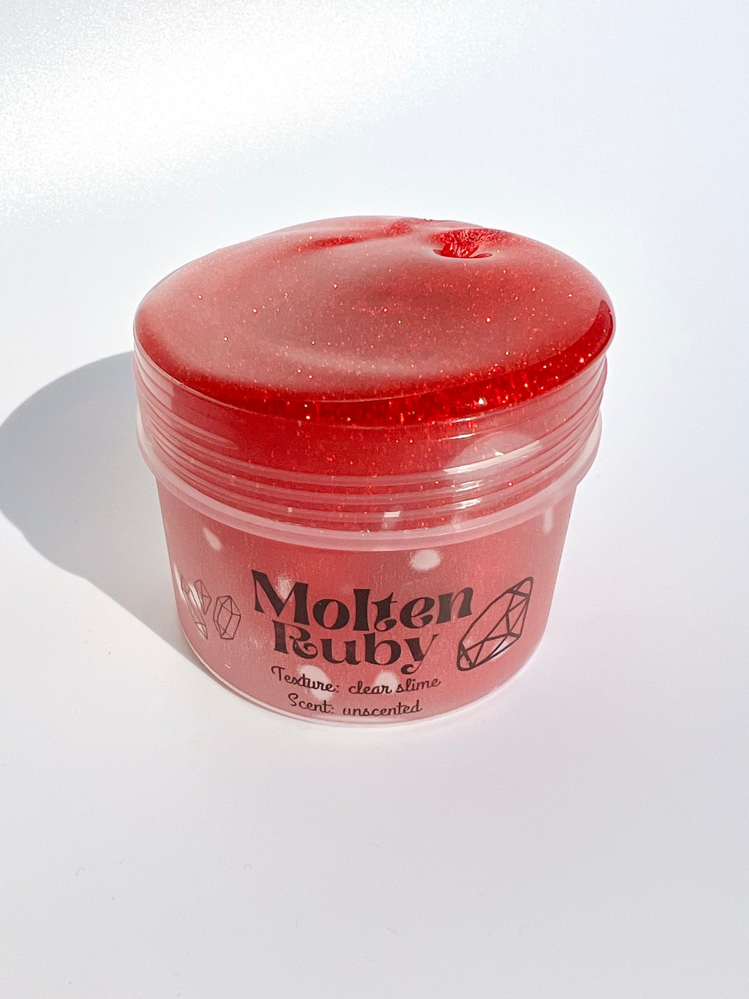 Molten Ruby Clear Slime Scented Slime ASMR Sensory - Etsy