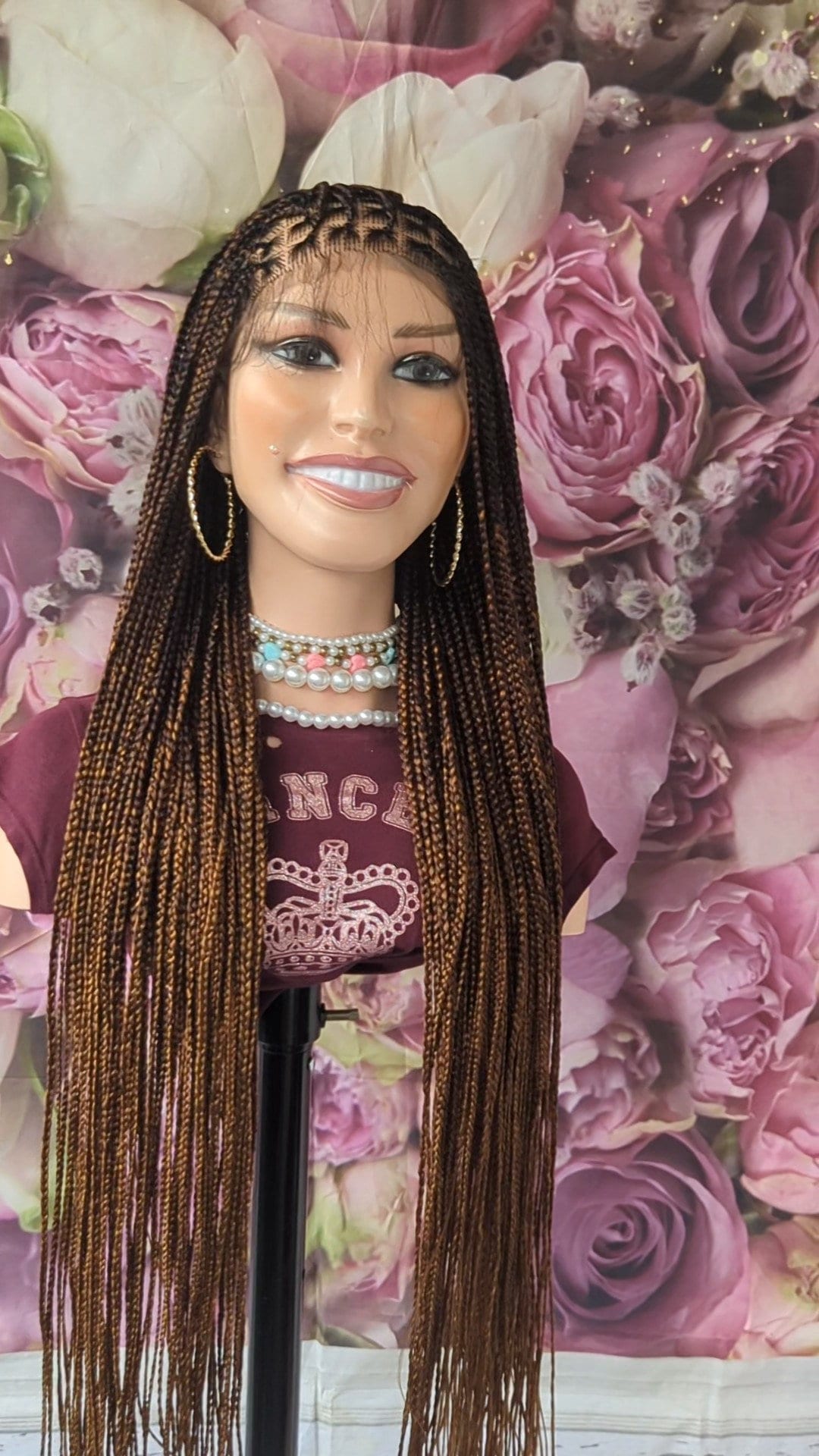 READY TO SHIP 2 Tone Full 360 Box Braids Lace Wig - Etsy
