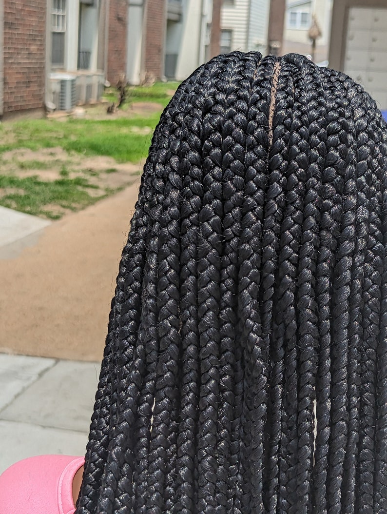 Ready to Ship Conrow Braids Full 360 Lace Wig - Etsy