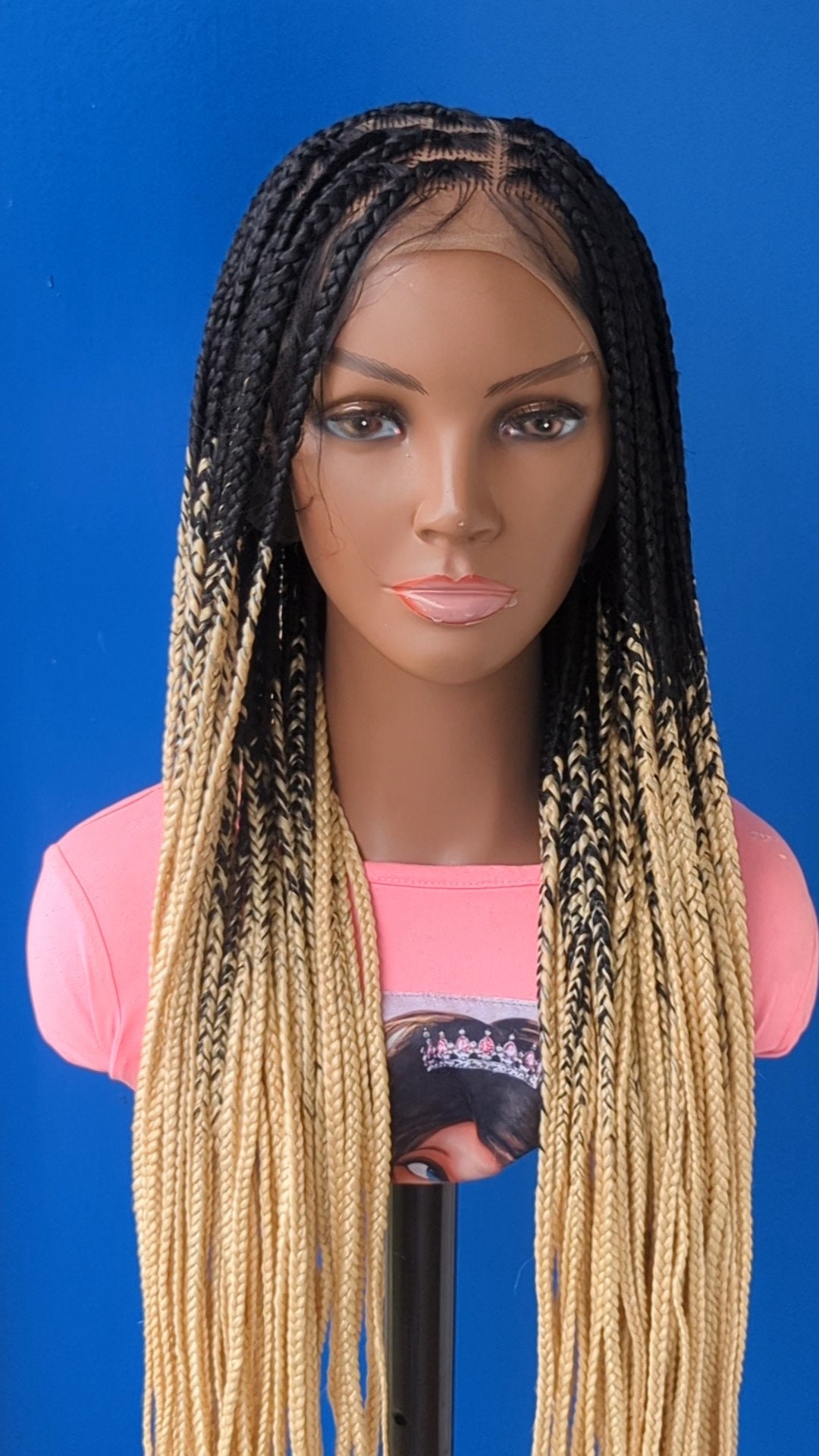 Ready to Ship Knotless Braids Full 360 Lace Wig - Etsy