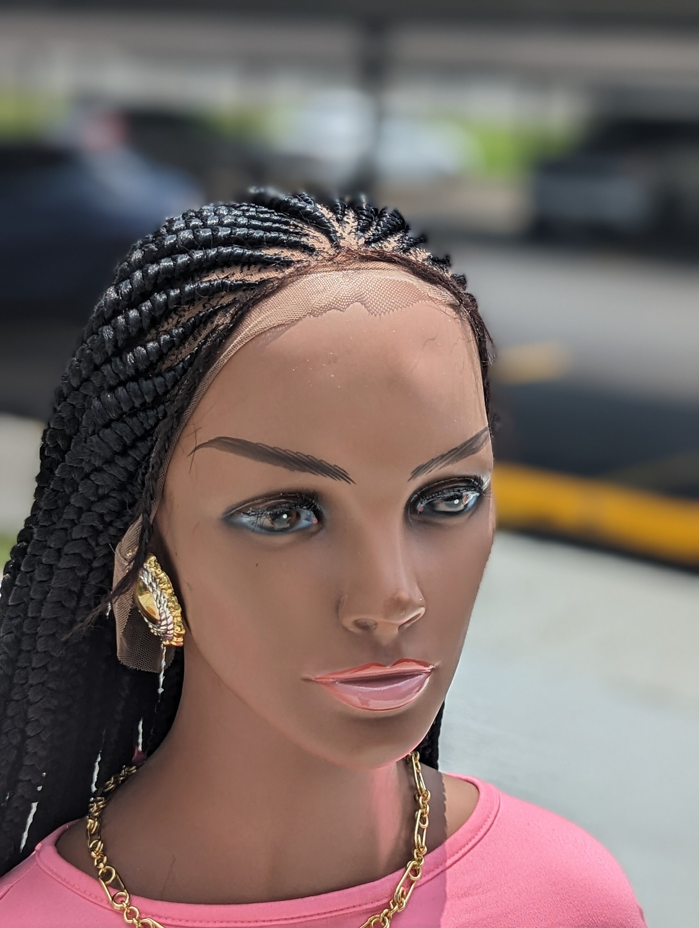 Ready to Ship Conrow Braids Full 360 Lace Wig - Etsy