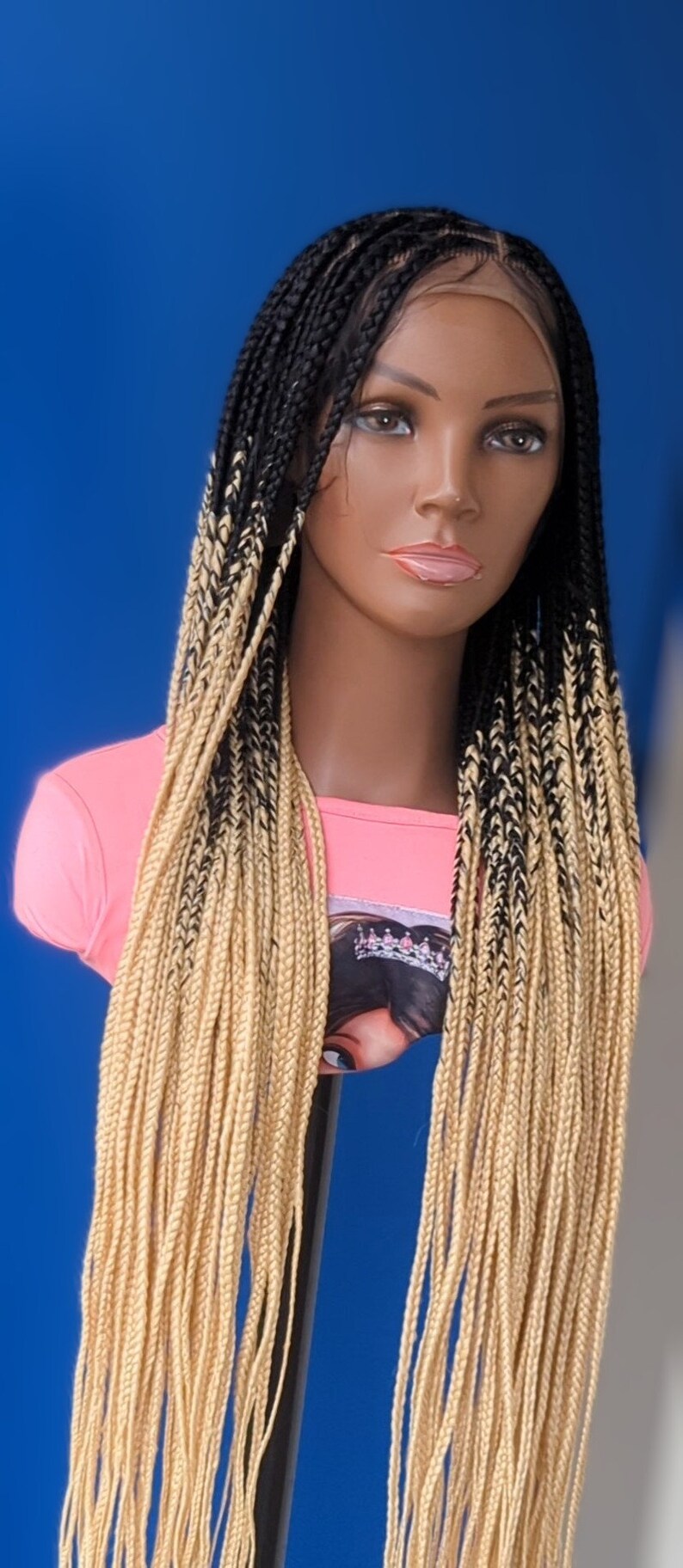Ready to Ship Knotless Braids Full 360 Lace Wig - Etsy
