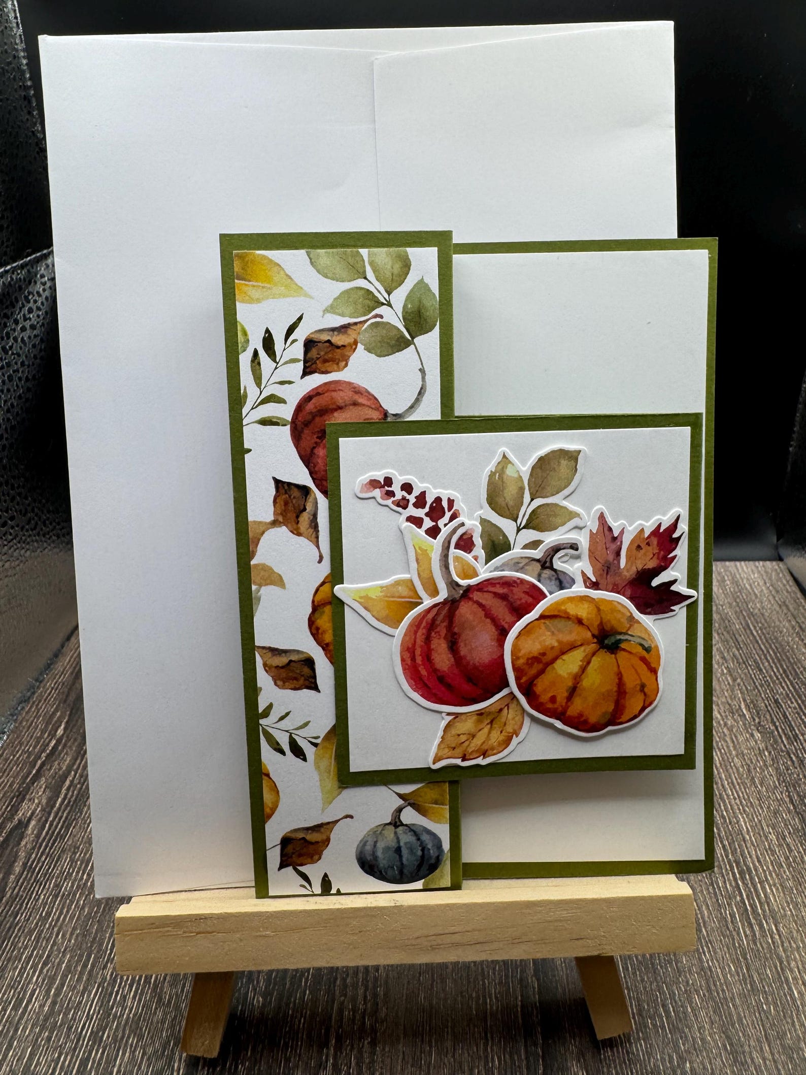 Fun Fold Thanksgiving Card: Fall Leaves & Pumpkins - Etsy