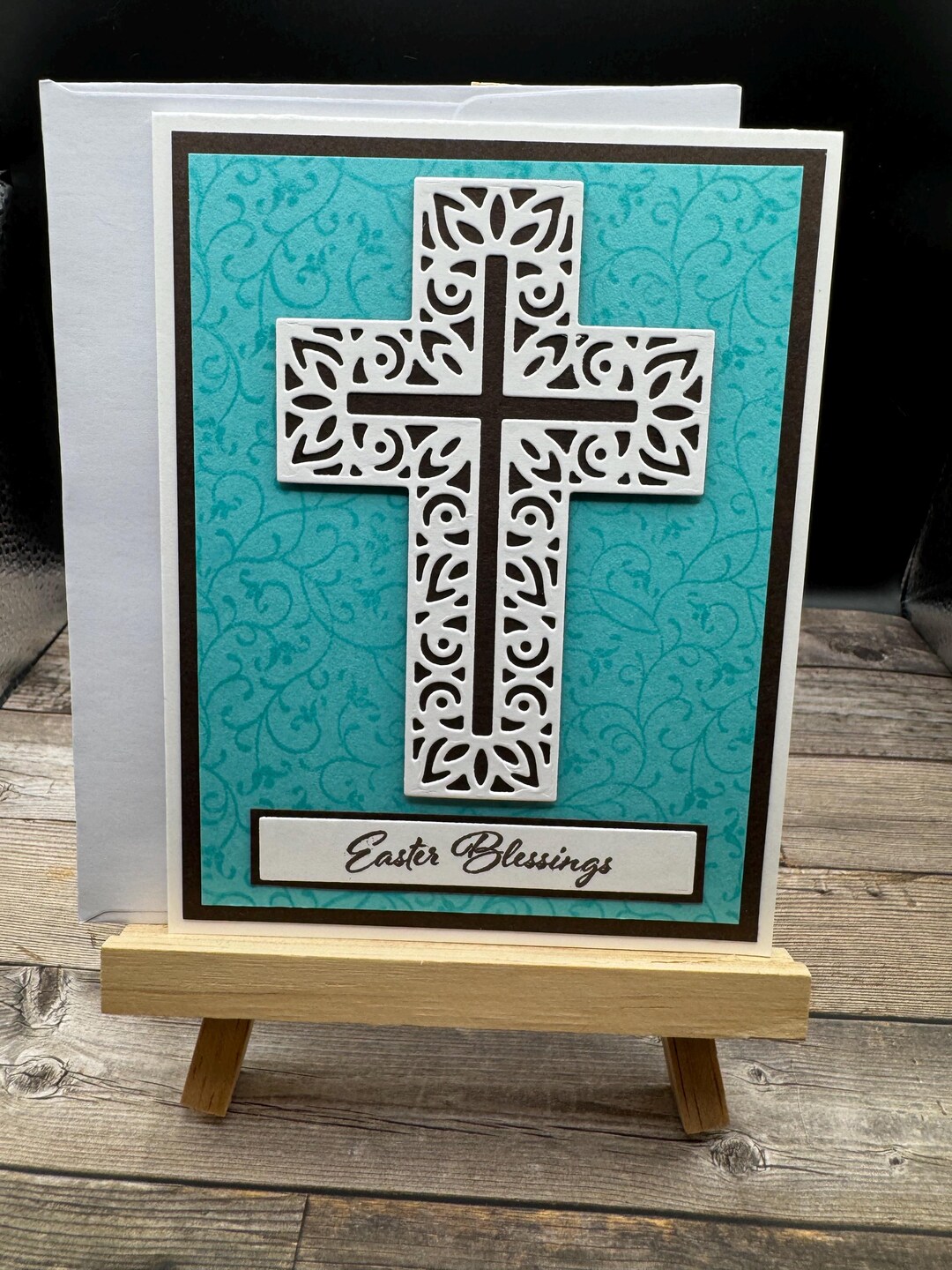 Beautiful Easter Card With a Die Cut Cross - Etsy
