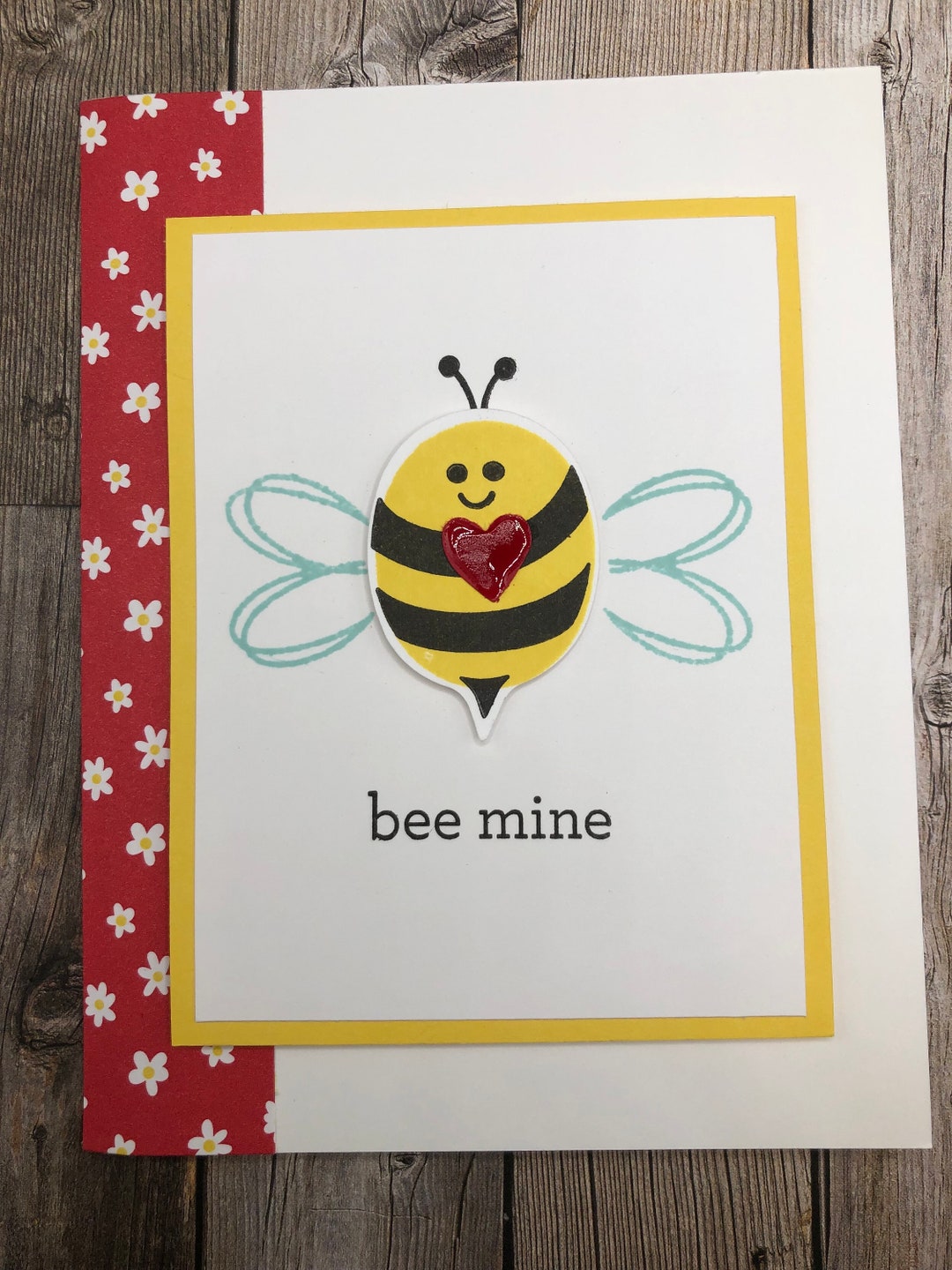 Cute Bee Valentine Card. Handmade Multi Layers. Made With Stampin’ Up ...