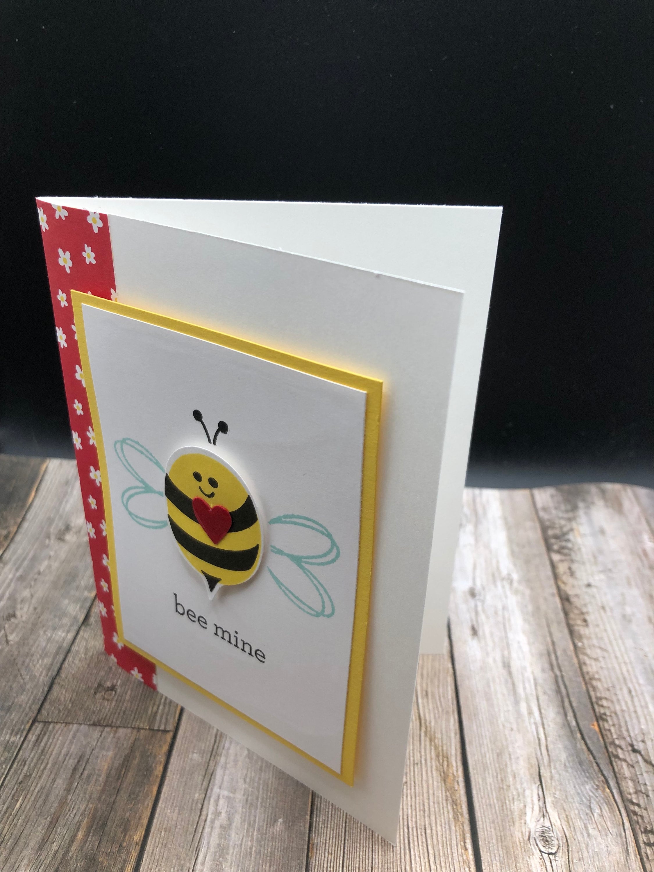 Cute Bee Valentine Card. Handmade Multi Layers. Made With Stampin’ Up ...