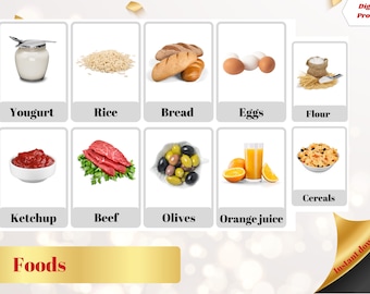 Food Flashcards Printable - Etsy