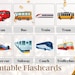 VEHICLES FLASHCARDS - 40 Printable Flashcards - Vehicles Nomenclature ...