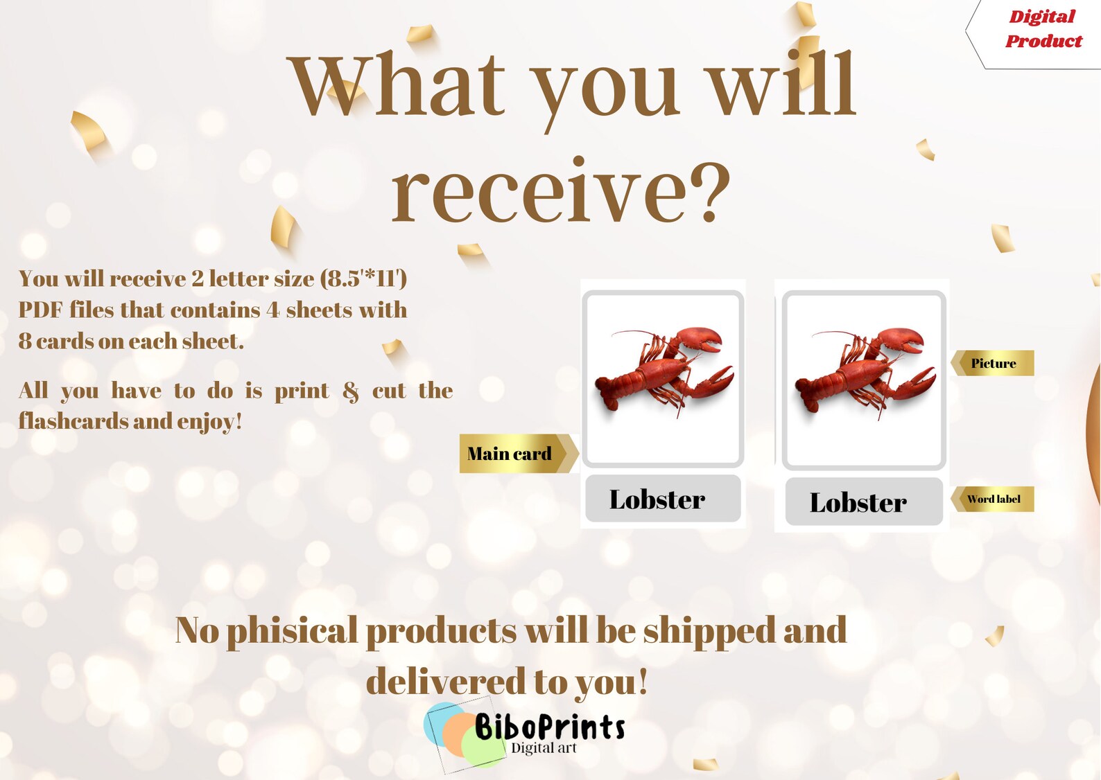 SEALIFE - 32 Printable Flashcards - Ocean Animals Nomenclature ...