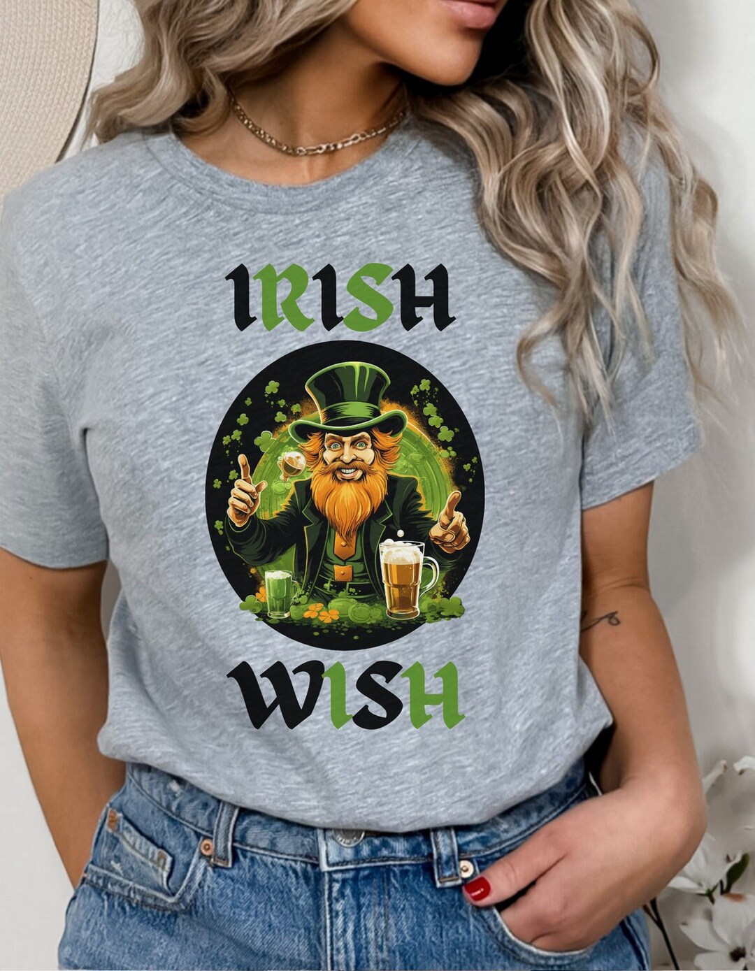 Irish Wish,lucky Vibes T Shirt, St Patricks Day Shirt, Funny Irish ...