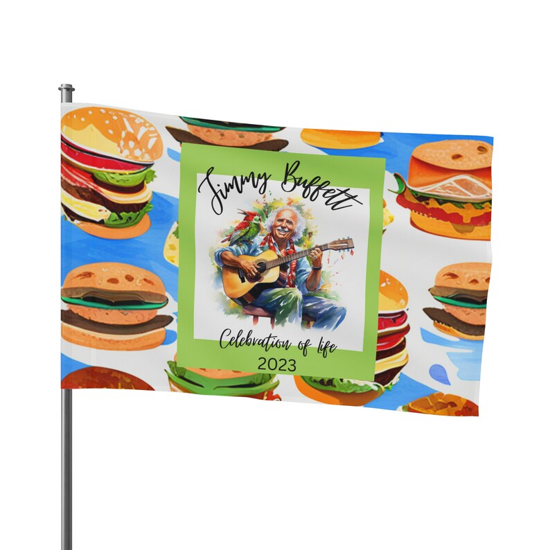 Jimmy Buffett Flag Margaritaville Flag Jimmy Buffett Tribute - Etsy