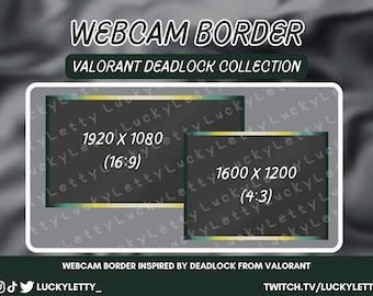 Valorant Sage Inspired Webcam Border 16x9 & 4x3 - Twitch, Youtube ...