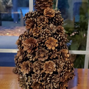Set of Two Handmade Pine Cone Trees - Etsy