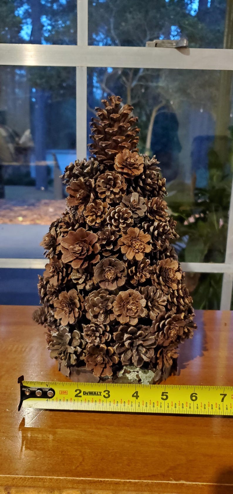 Set of Two Handmade Pine Cone Trees - Etsy