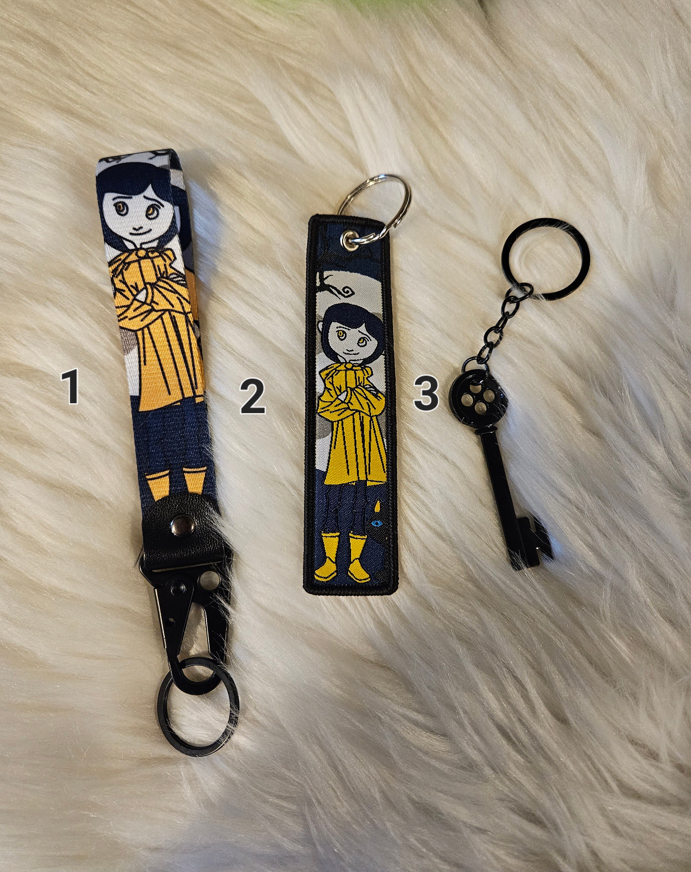 Coraline Inspired Keychains - Etsy