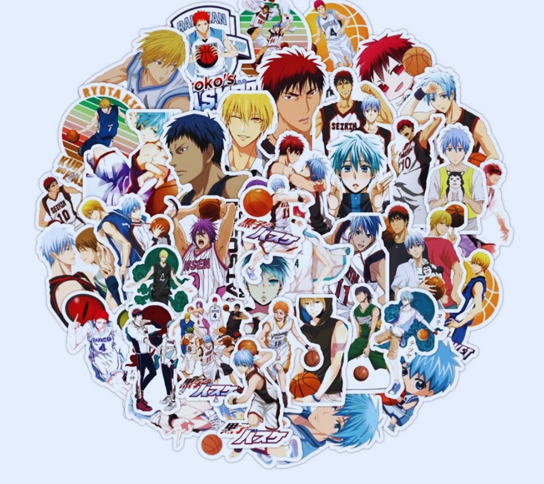 Anime Stickers Kuroko, Basketball, Anime, Sticker, Gift, Seiren - Etsy