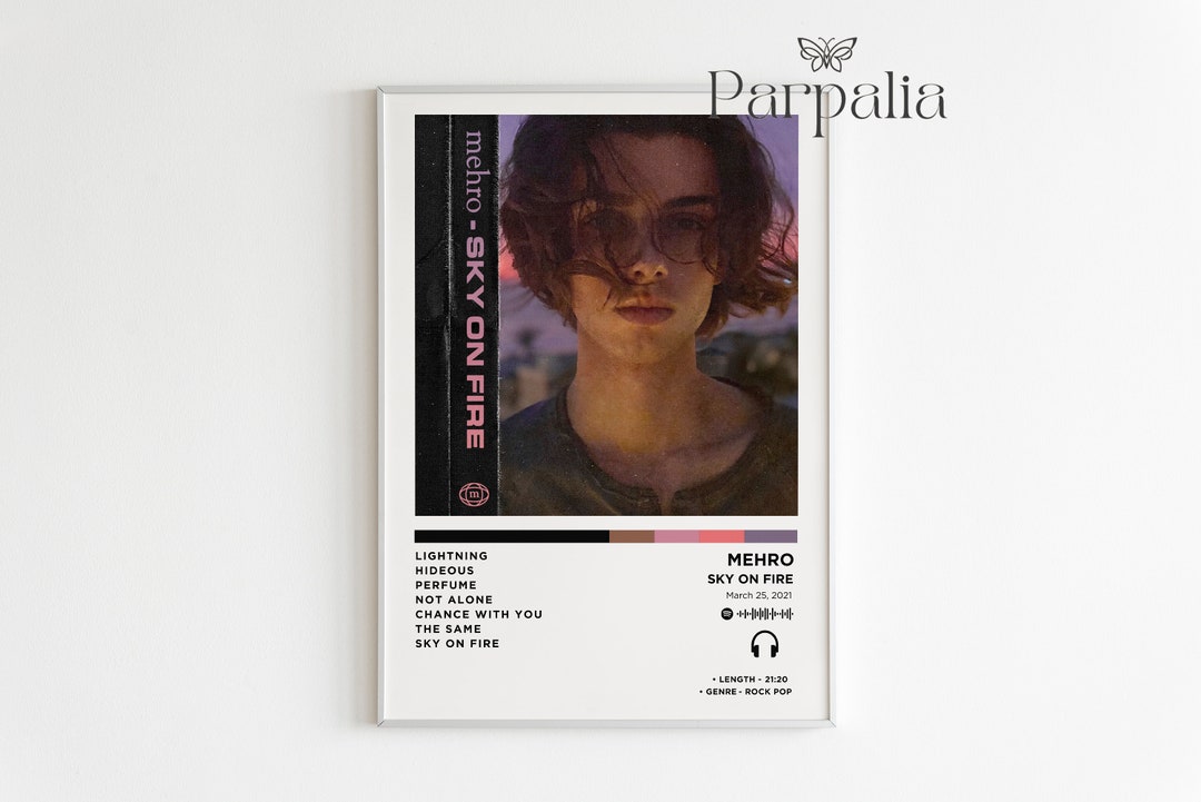 Mehro Sky on Fire Album Poster / Mehro Tracklist / Album - Etsy