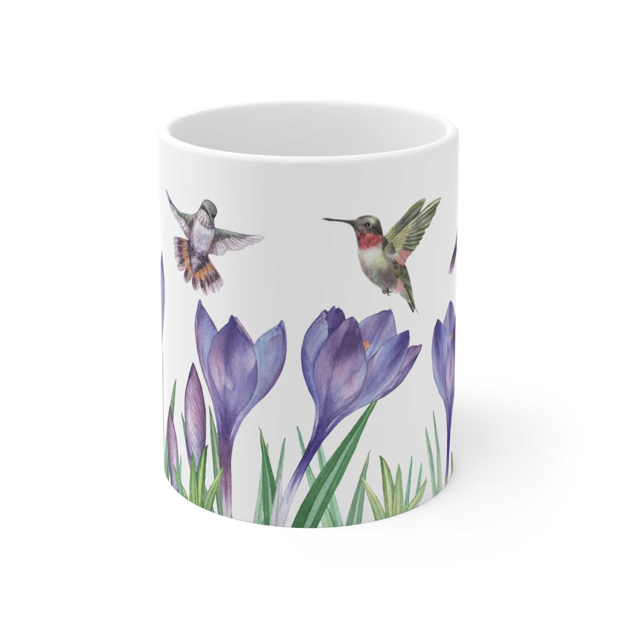 Hummingbirds and Flowers Ceramic Mug 11oz Mug for Her Gift for Mom ...