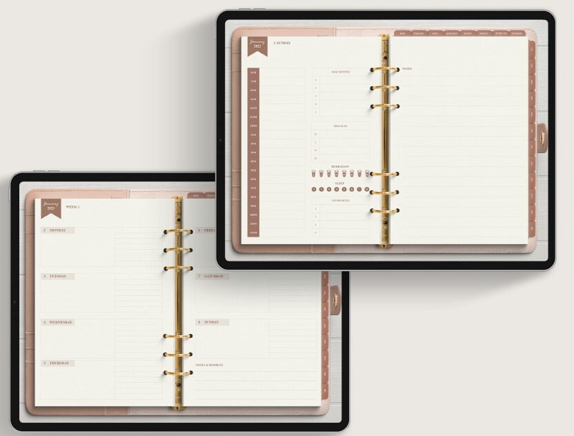 Digital Life Planner for 2023-2024 Agenda, ADHD, Organization, Journal ...