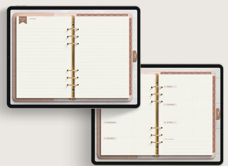 Digital Life Planner for 2023-2024 Agenda, ADHD, Organization, Journal ...