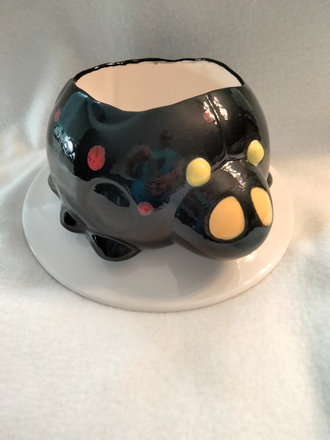 Black Ladybug - Ceramic Planter - Succulents - Etsy