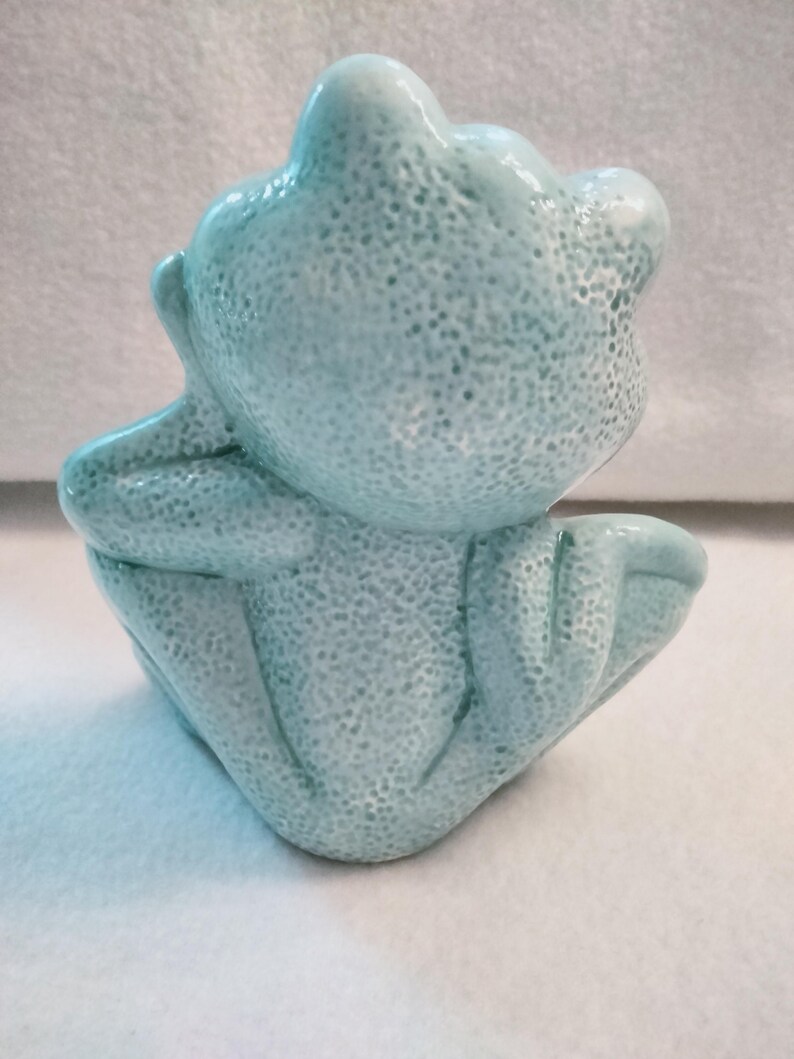 Frog - Baby Blue - Ceramic - Garden - Etsy