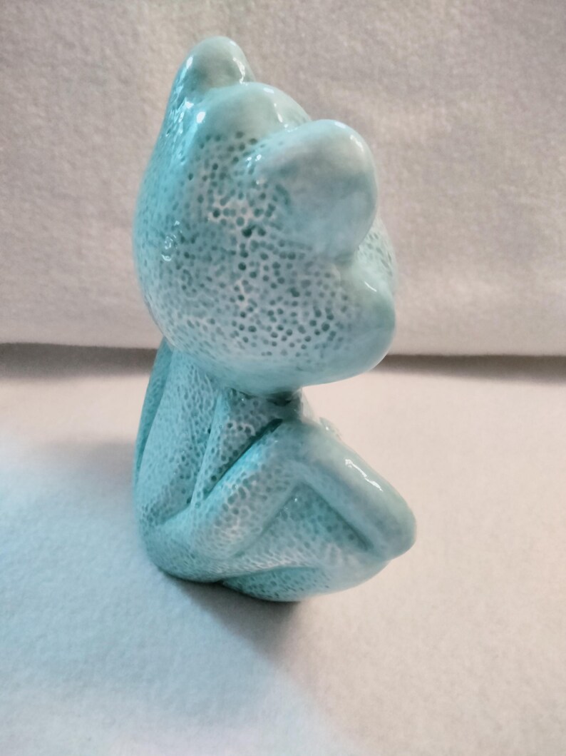 Frog - Baby Blue - Ceramic - Garden - Etsy