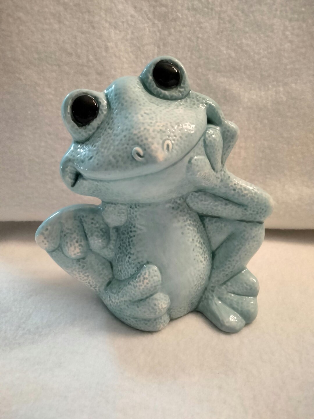 Frog - Baby Blue - Ceramic - Garden - Etsy